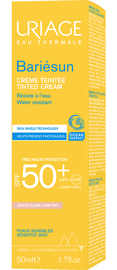 BARIÉSUN-CREME COM COR NATURAL SPF50+ | Uriage